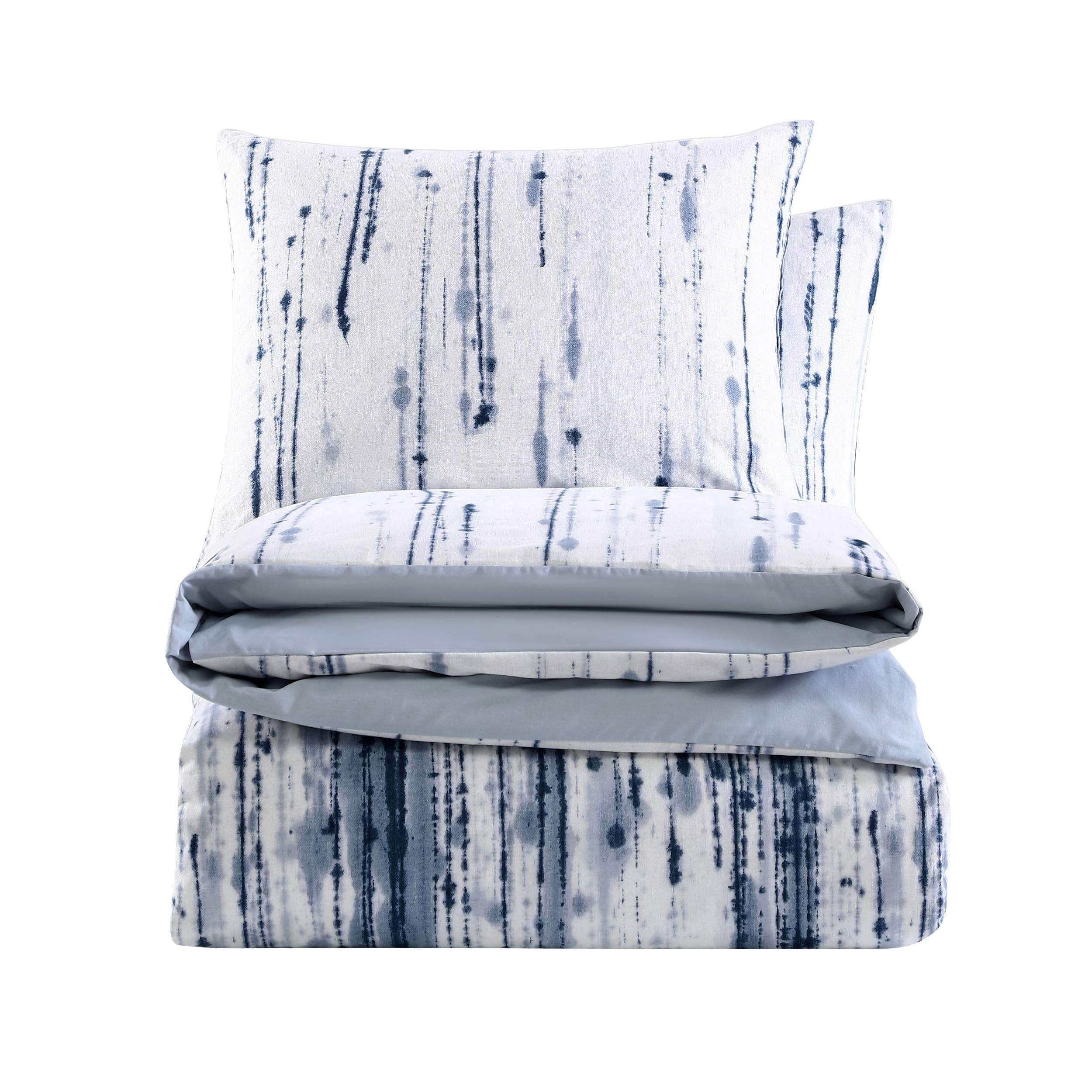 City Scene - King Comforter Set, Reversible Cotton Bedding with Matching Shams, Modern Home Decor (Sokal Blue, King)