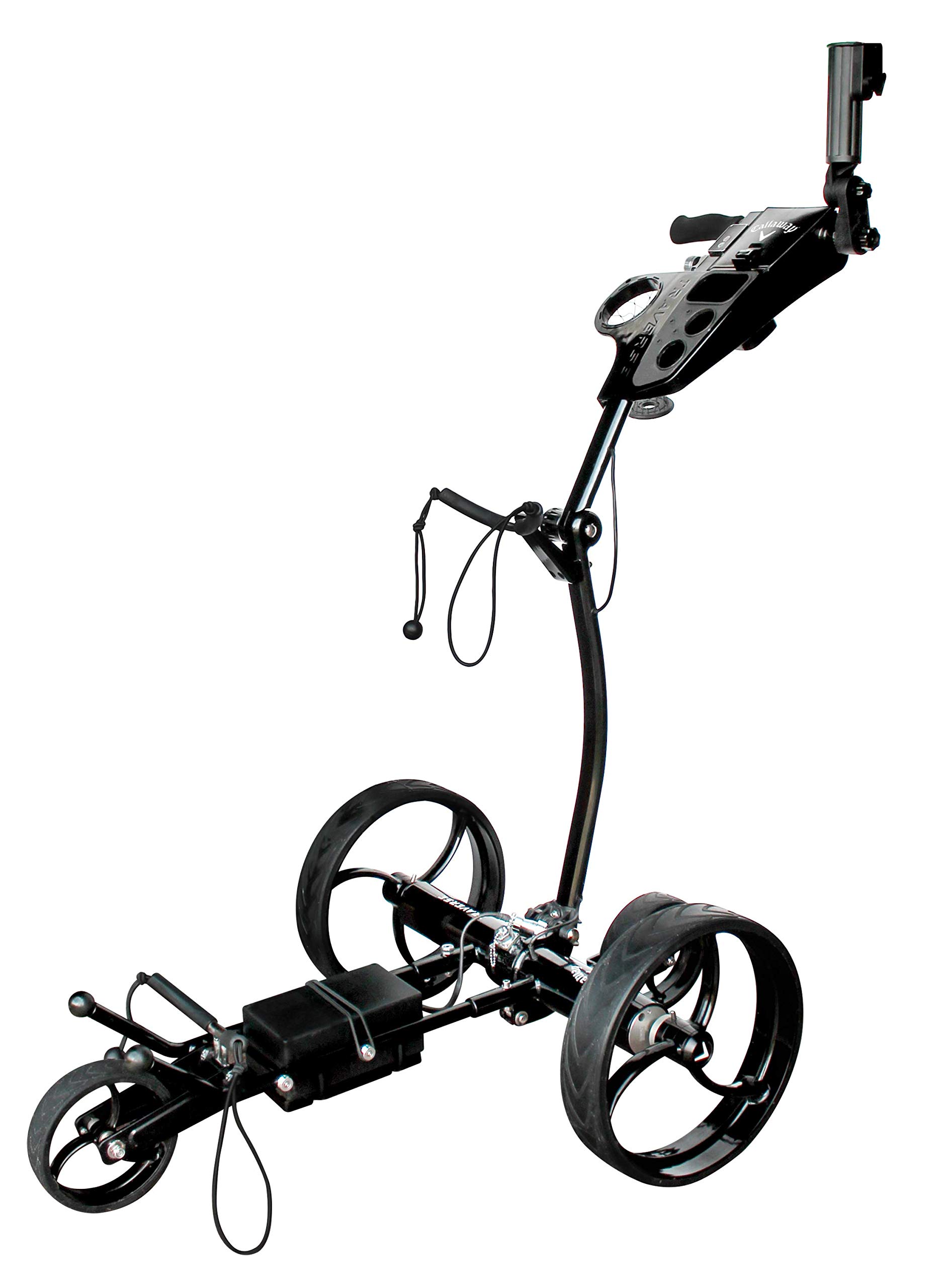 Callaway Traverse Electric Push Cart Remote Control Golf Push Cart for Golf Clubs,Black