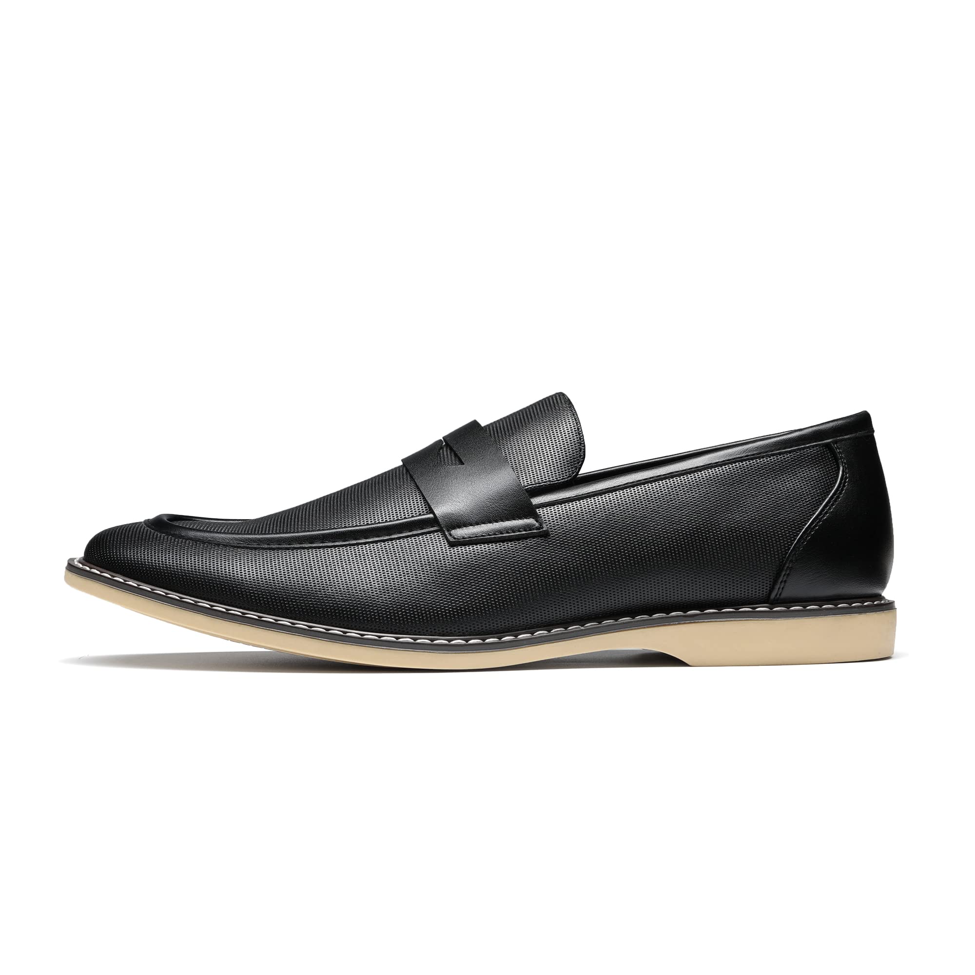Bruno Marc Men's Penny Loafers Business Formal Dress Shoes, Black, Size 13, SBLS2315M