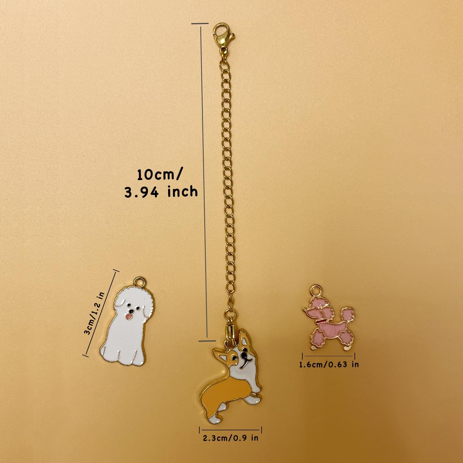 CIZULFY Charm for Stanley Cup Accessories, Cute Dog Charm for Stanley/Simple Modern/Yeti Cup with Handle, Stanley Cup Charms for Stanley Accessories.