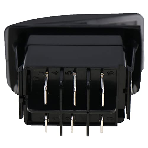 DVPARTS Rocker Switch DPDT Spade ON-Off-(ON) 0D4767 for Generac RV Guardian Generator