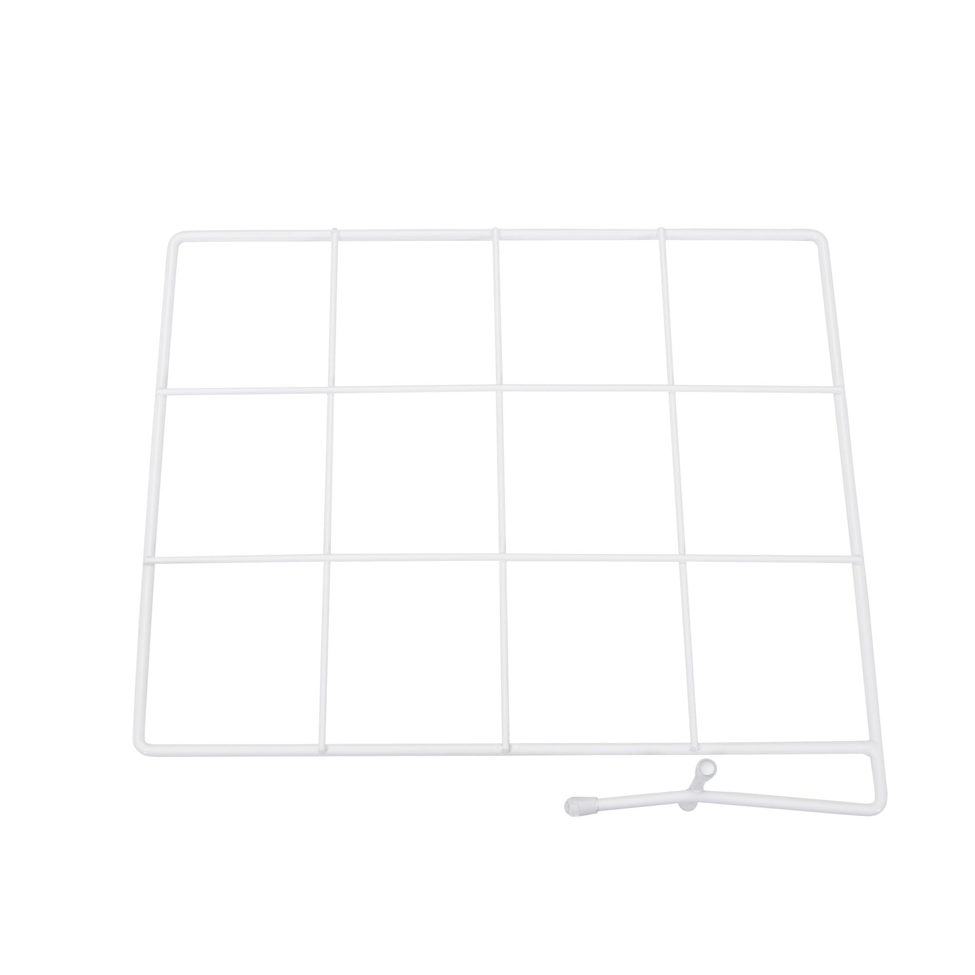 Household Essentials Metal Wire Shelf Dividers for Closet Organization, Set of 2, White