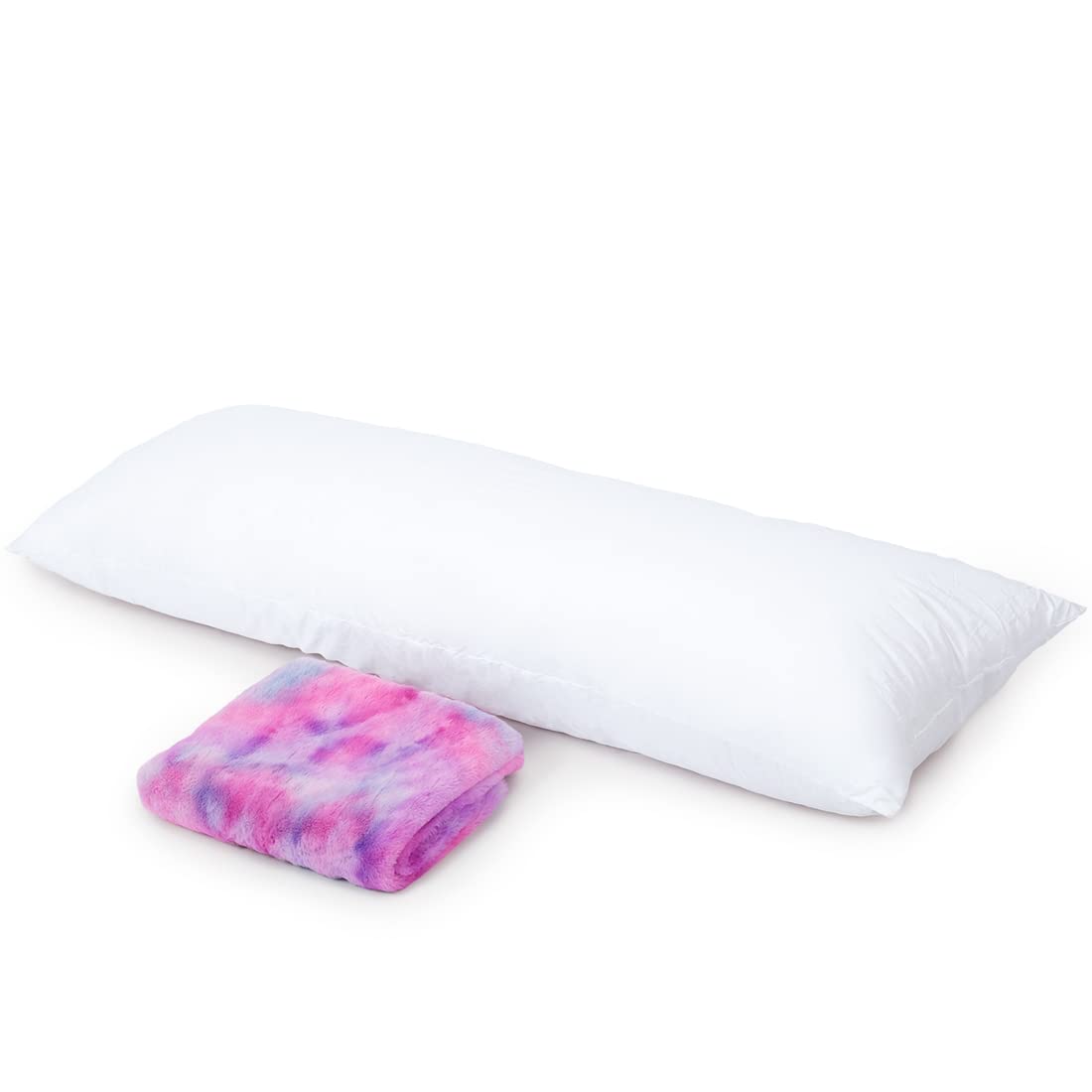 Body Pillows for Adults- Breathable Long Pillow Full Body Pillow Side Sleeper Pillow - Soft, Firm and Fluffy Long Pillow for Bed Pregnancy Pillow ,with Memory Foam with Washable Cover, (purple)