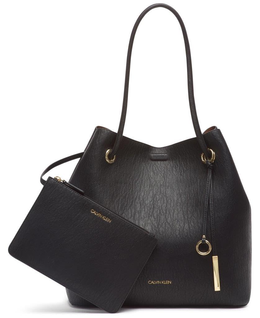 Calvin Klein Gabrianna Bubble Lamb North/South Key Item Tote