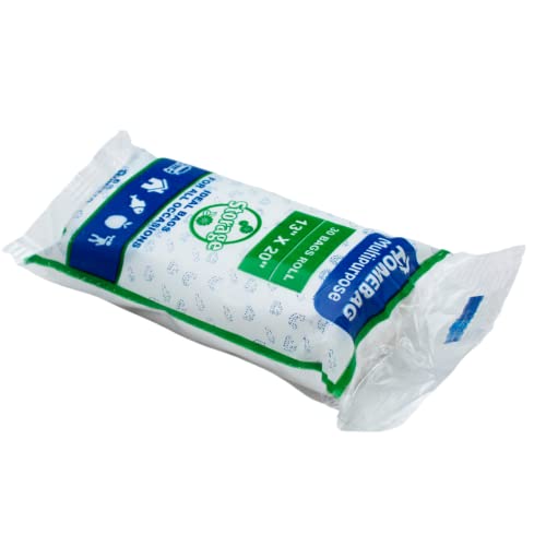 Plastic Bag Roll Dispenser, Trash Bag Storage Box Holder Multipurpose for Home, Kitchen, Bathroom, Car and Pet Waste bag (30 bags - 13” x 20”) (Plastic Bag Roll)