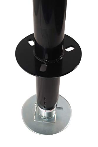 Quick Products JQ-3500B Power A-Frame Electric Tongue Jack with LED Work Light and Permanent Ground Wiring for Camper Trailer, RV - 3,650 lbs. Capacity (Higher then Standard 3,500 lbs. Jack!), Black
