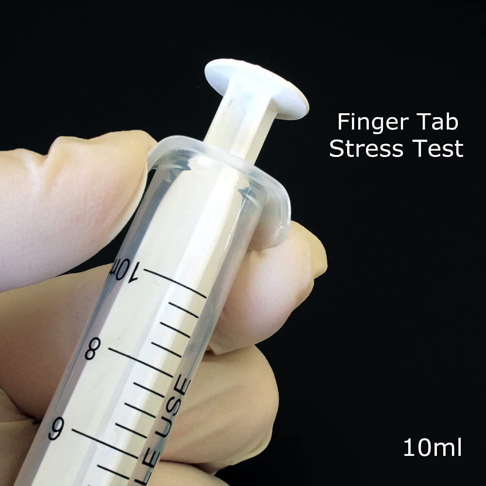 Luer Lock Plastic Syringe, 10ml, Blunt Tip, Measuring Syringe Tools for Measuring, Lip Gloss, Liquid refilling, Dispensing, DIY Crafts, Oil Refilling, Feeding Pets, Scientific Labs, Glue Applicator