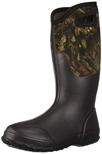 BOGS womens Classic Tall Camouflage Waterproof Insulated Rubber Neoprene Snow Rain Boot, Mossy Oak Print, 7 US