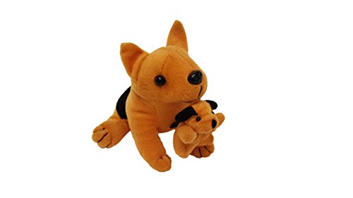 Plush Dogs and Cats Holding Their Babies (12 Dogs Holding Puppies)