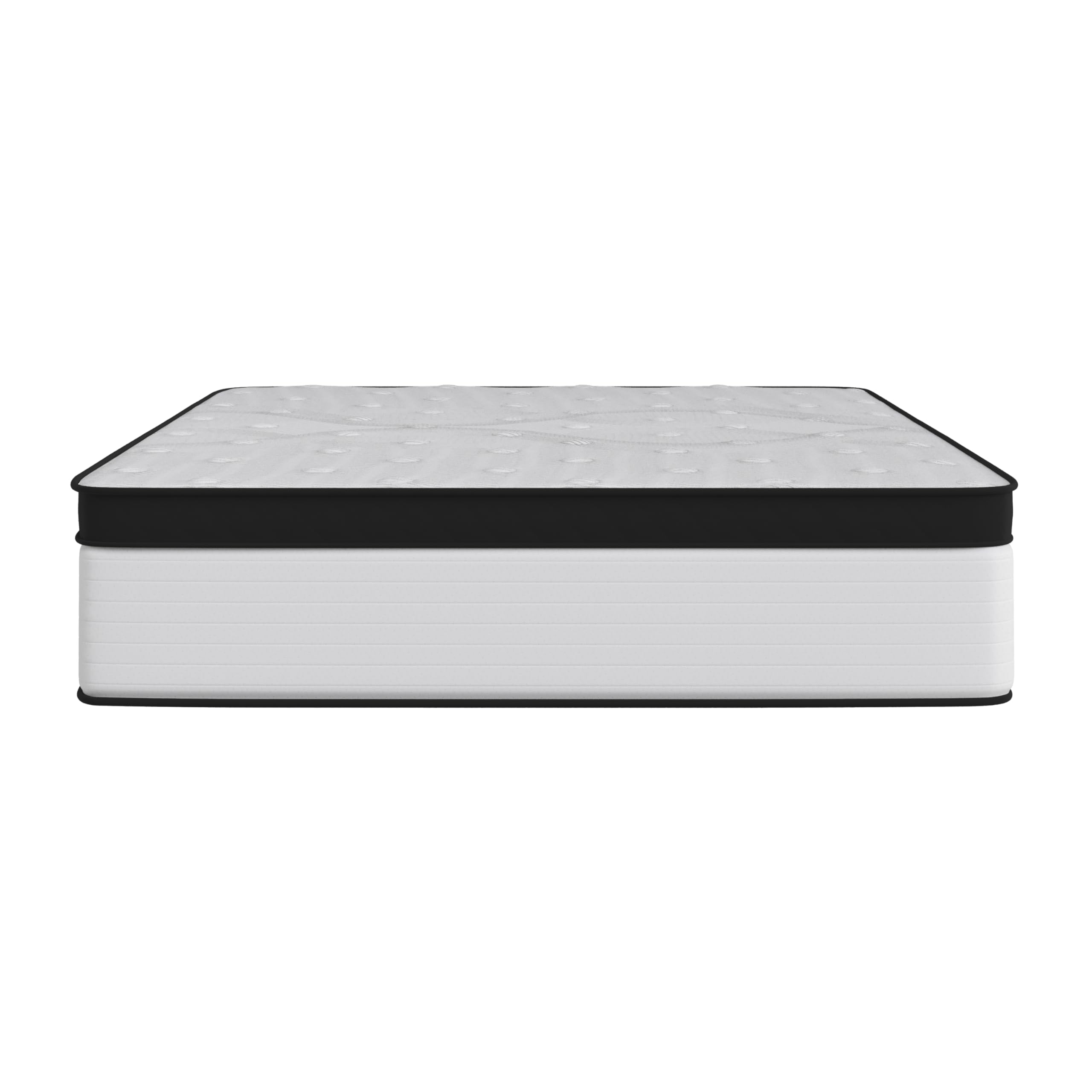Flash Furniture Capri Comfortable Sleep 12" Hybrid Pocket Spring and Foam Mattress in a Box, Extra Firm Foam Pocket Spring Hybrid Mattress, Full