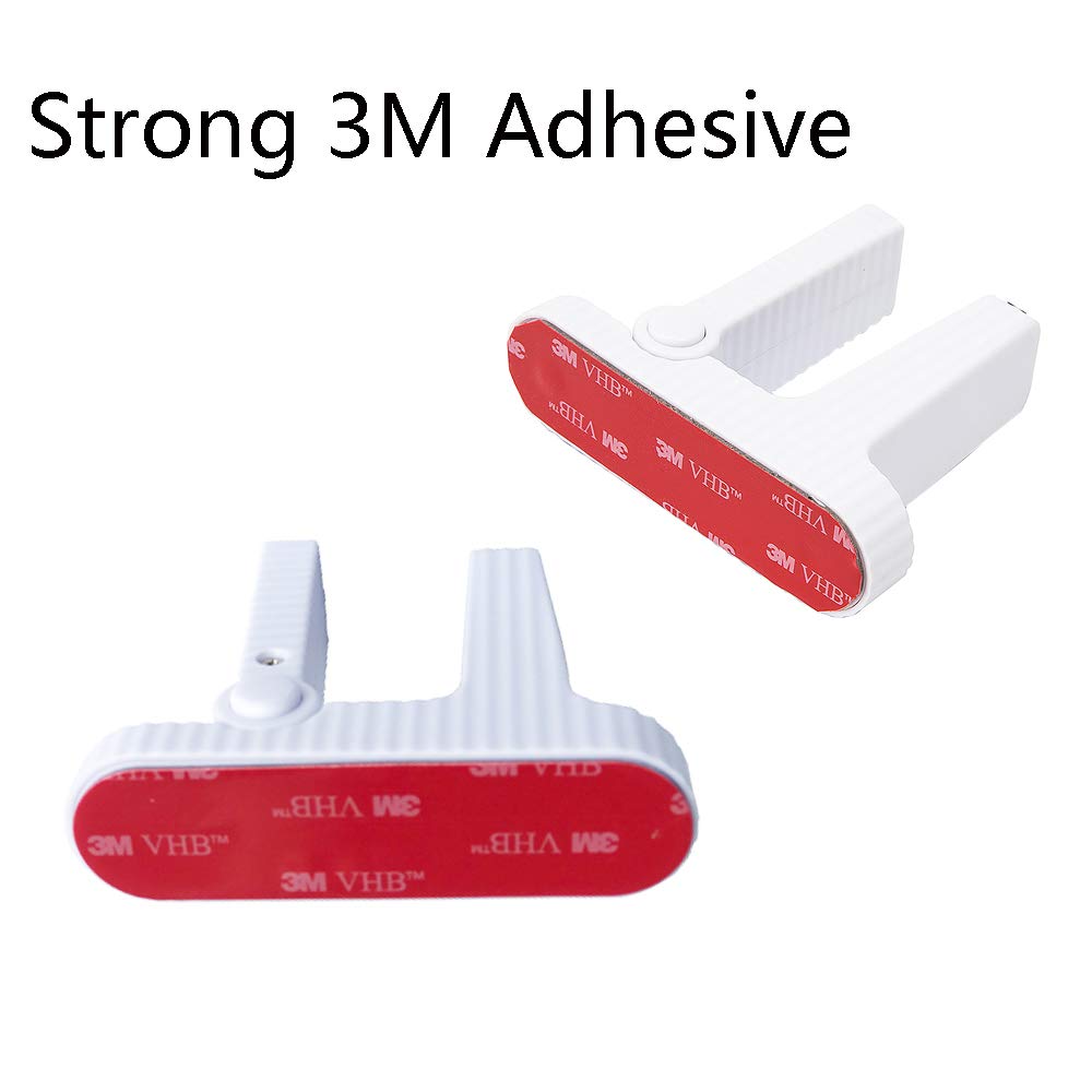 cabinet locks for babies/Safety Child Proof Door knob covers, No Drilling & 3M Adhesive Baby Safety Door Locks - 4 pieces