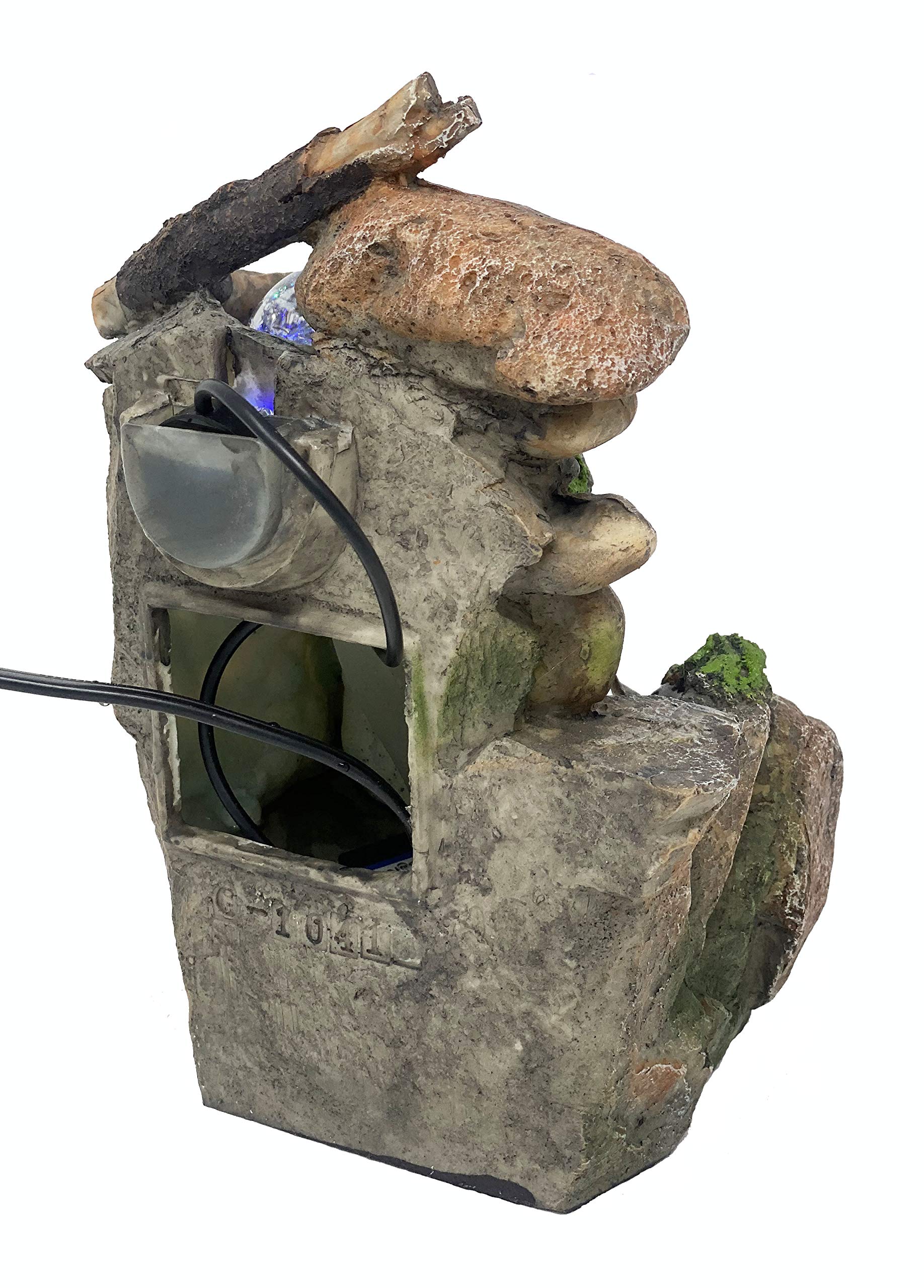 Natures Garden Water Fountain Indoor Tabletop Fountain Rockery Fountain Waterfall Tabletop Waterfall Zen Meditation Waterfall Meditation Fountain