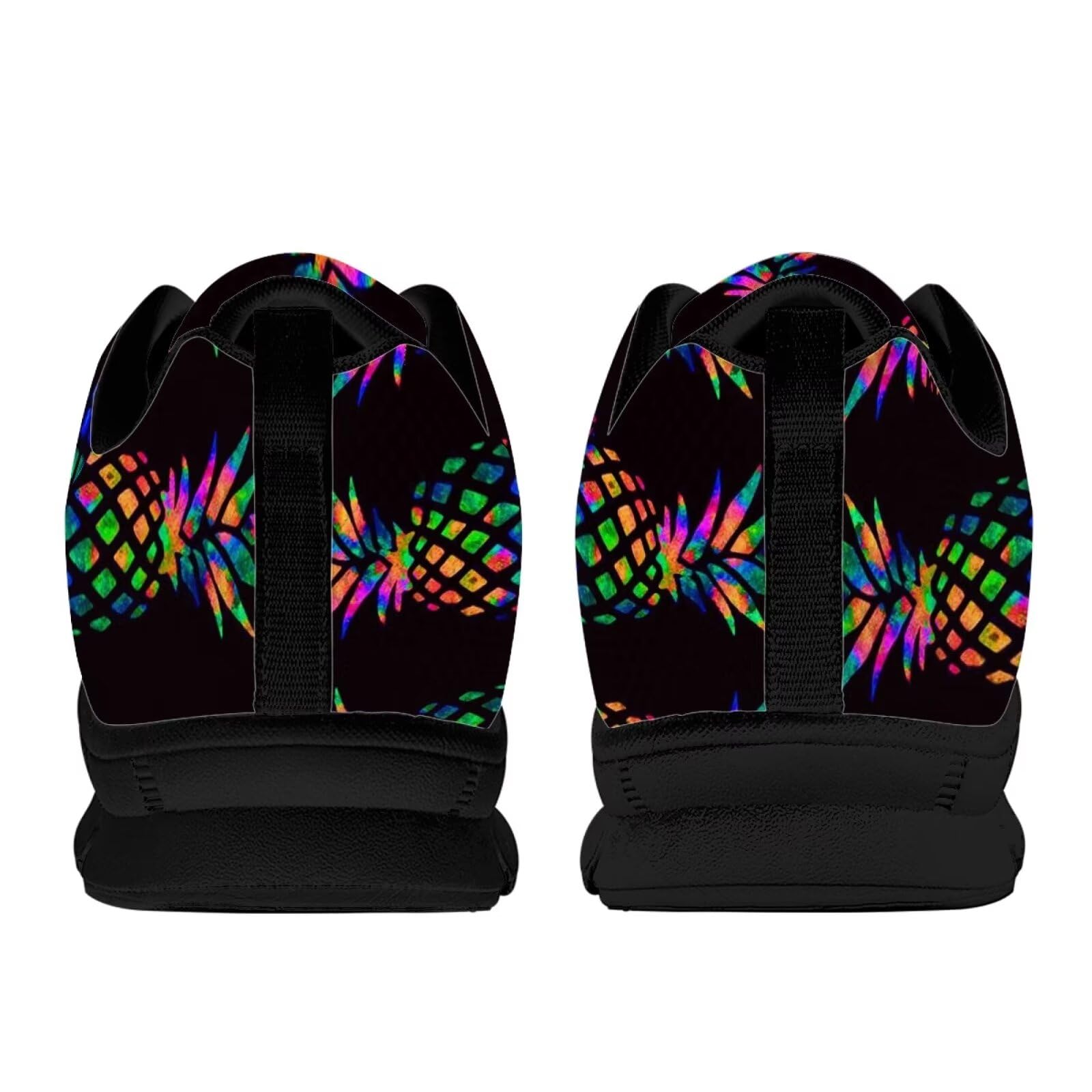 Colorful Pineapple Slip On Sneaker Women Running Shoes Breathable Workout Shoes Lightweight Gym Sneakers