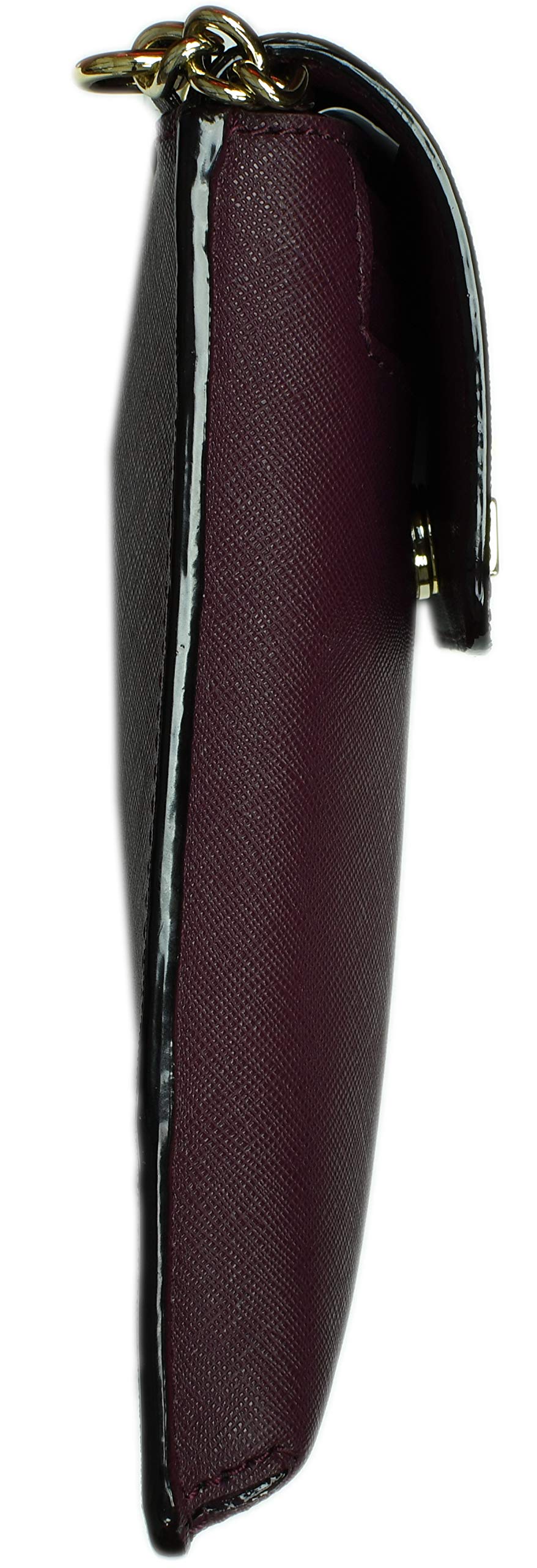 Kate Spade New York Laurel Way North South Womens Iphone Case Saffiano Leather Crossbody (Black)