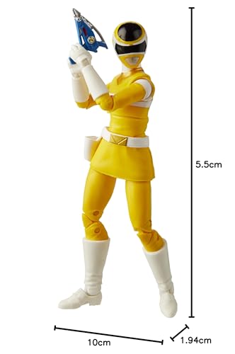 Power Rangers Lightning Collection in Space Yellow Ranger 6-Inch Premium Collectible Action Figure Toy with Accessories
