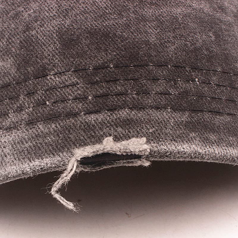 Denim New York Baseball Cap Vintage Dad Cotton Sun Hat Trucker Adjustable Unisex Hats for Men Women (Black)
