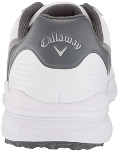 Callaway Men's Solana TRX v2 Golf Shoe, White/Grey, 12