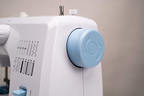 Michley Professional Desktop Sewing Machine SS-700+, 16 Built-in Stitch Patterns, 13.5-inches by 5.8-inches by 11.5-inches, White