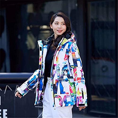 decathee Women's Waterproof Ski Snowboard Jacket Pants Windproof Winter Warm Snow Mountain Rain Coat