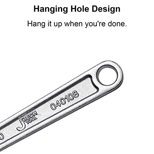 Jetech 8 Inch Adjustable Wrench - Professional Shifter Spanner with Wide Caliber Opening