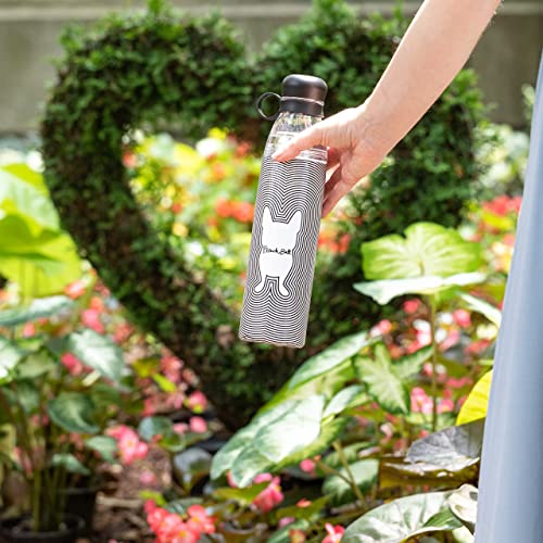 French Bull French Twist Vacuum Insulated Water Bottle - 25 Oz Stainless Steel Water Bottle with Leak Proof Lid - Doubles as a Drinking Cup, Reusable, BPA Free, Sweatproof for Everyday Use β Ziggy