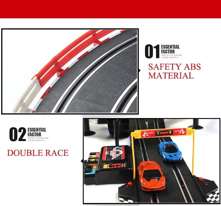 Vintage Muscle Car Huge 1:43 Scale Slot Car Race Track
