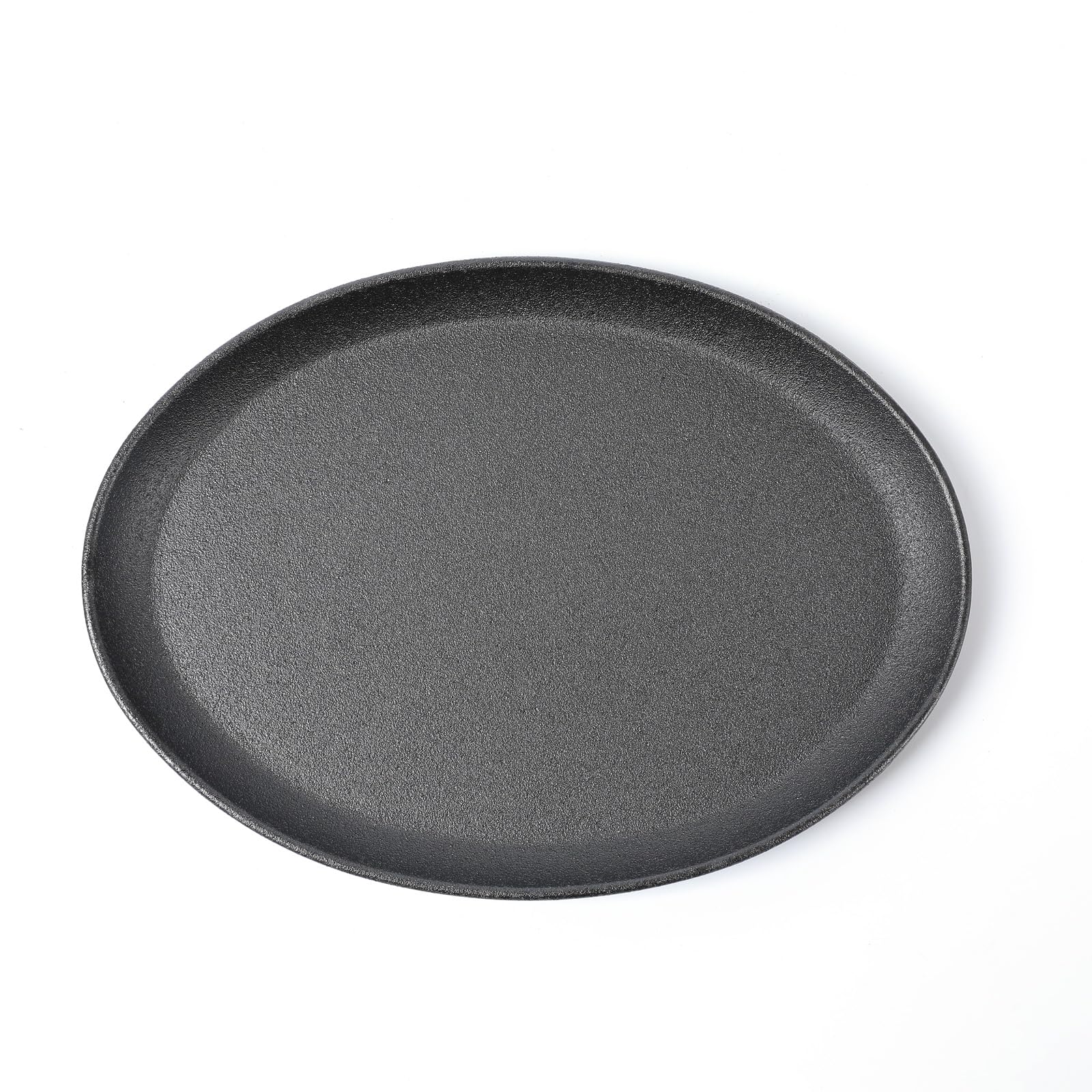 HAWOK Cast Iron Fajita Skillet Japanese Steak Plate with Handle and Bamboo Tray…