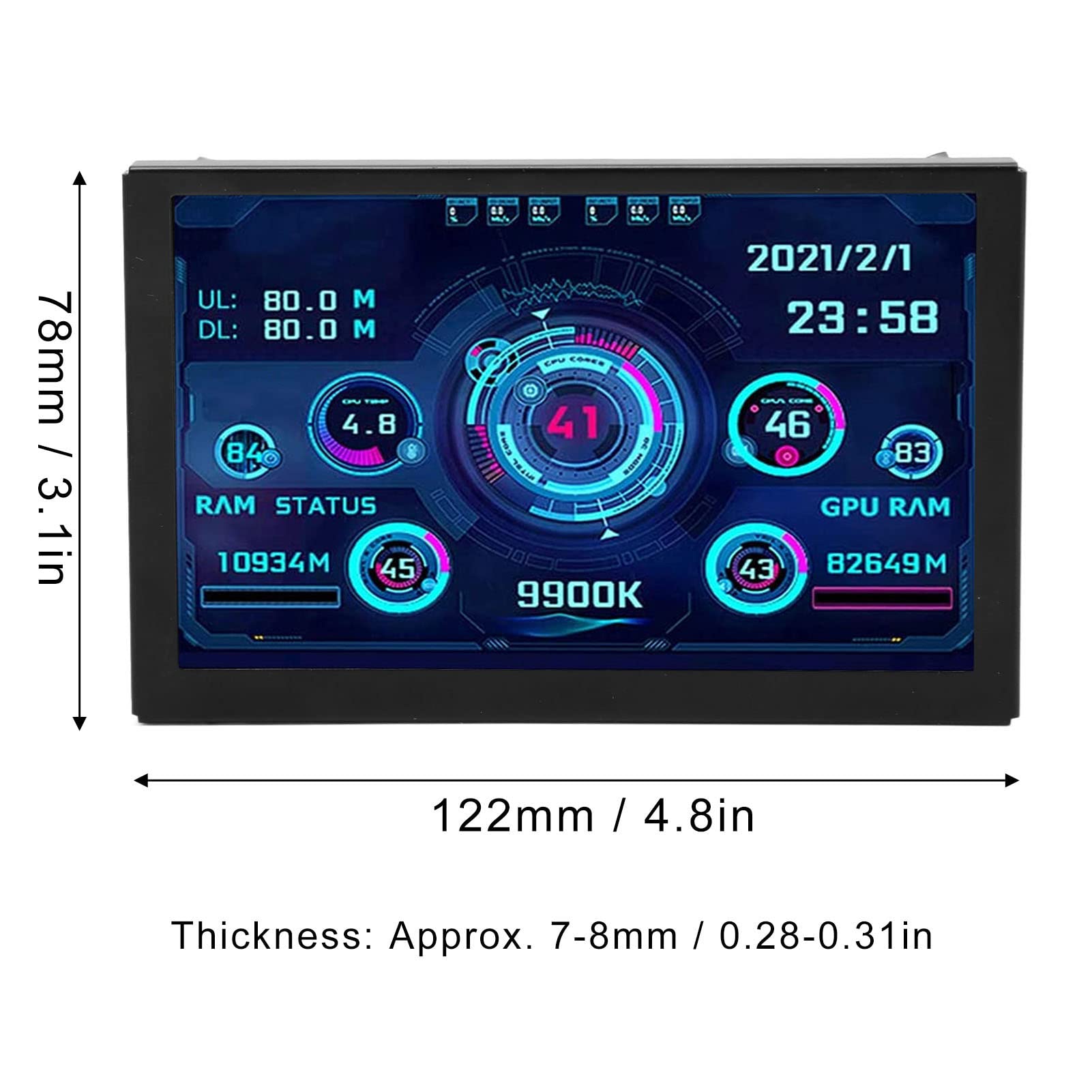 Computer Temperature Monitoring, Computer Sensor Panel Screen Brightness