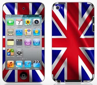 United Kingdoms British Flag Skin for Apple iPod Touch 4G 4th Generation
