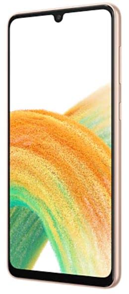 SAMSUNG Galaxy A33 5G Dual A336E 128GB 8GB RAM Factory Unlocked (GSM Only | No CDMA - not Compatible with Verizon/Sprint) - Awesome Peach