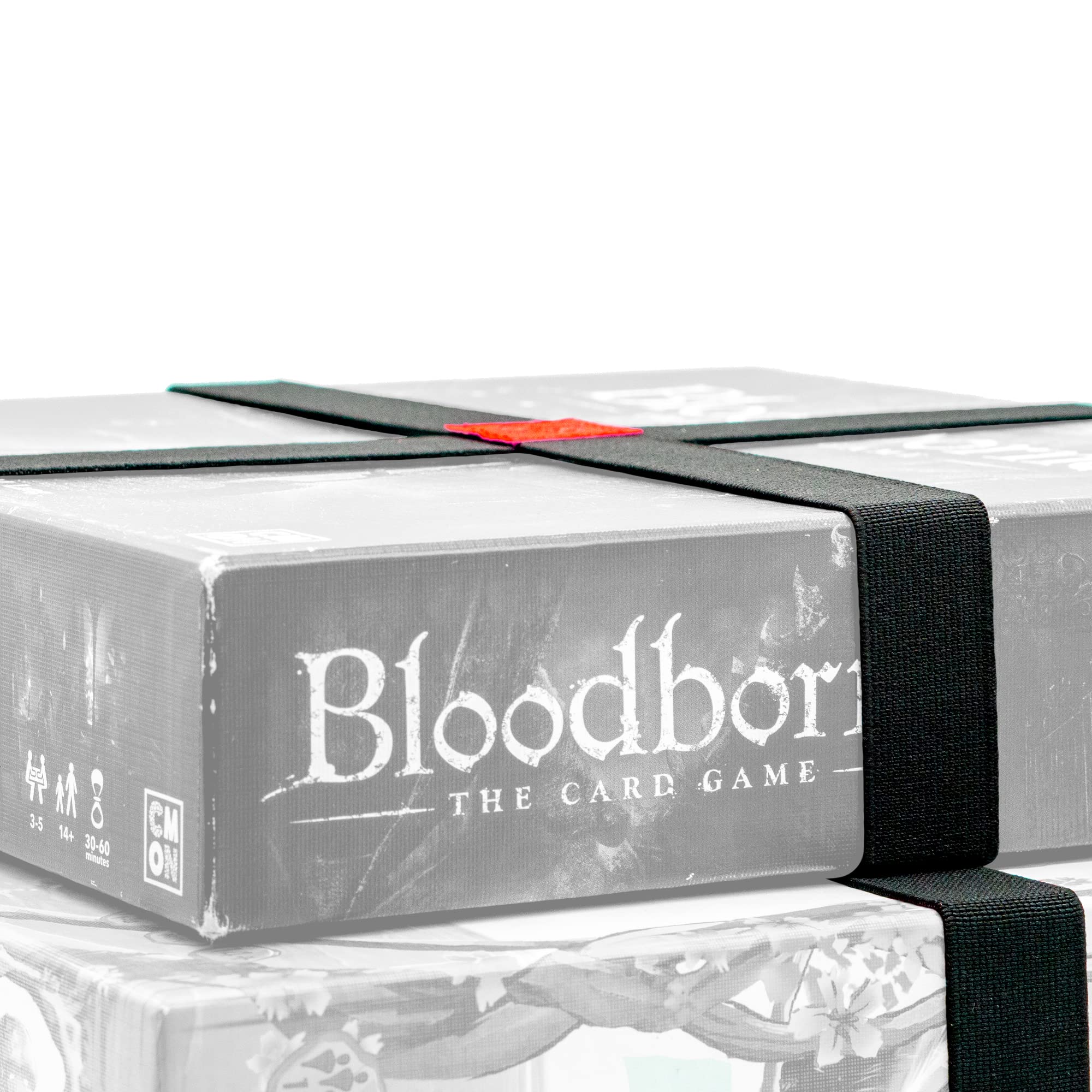 Premium Elastic Box Bands - Board game storage solution to keep your Board Games, Tabletop Games, RPGs & Other Boxes Closed and Protected without Rubbing | Elastic Band Organizer (Set of 5)
