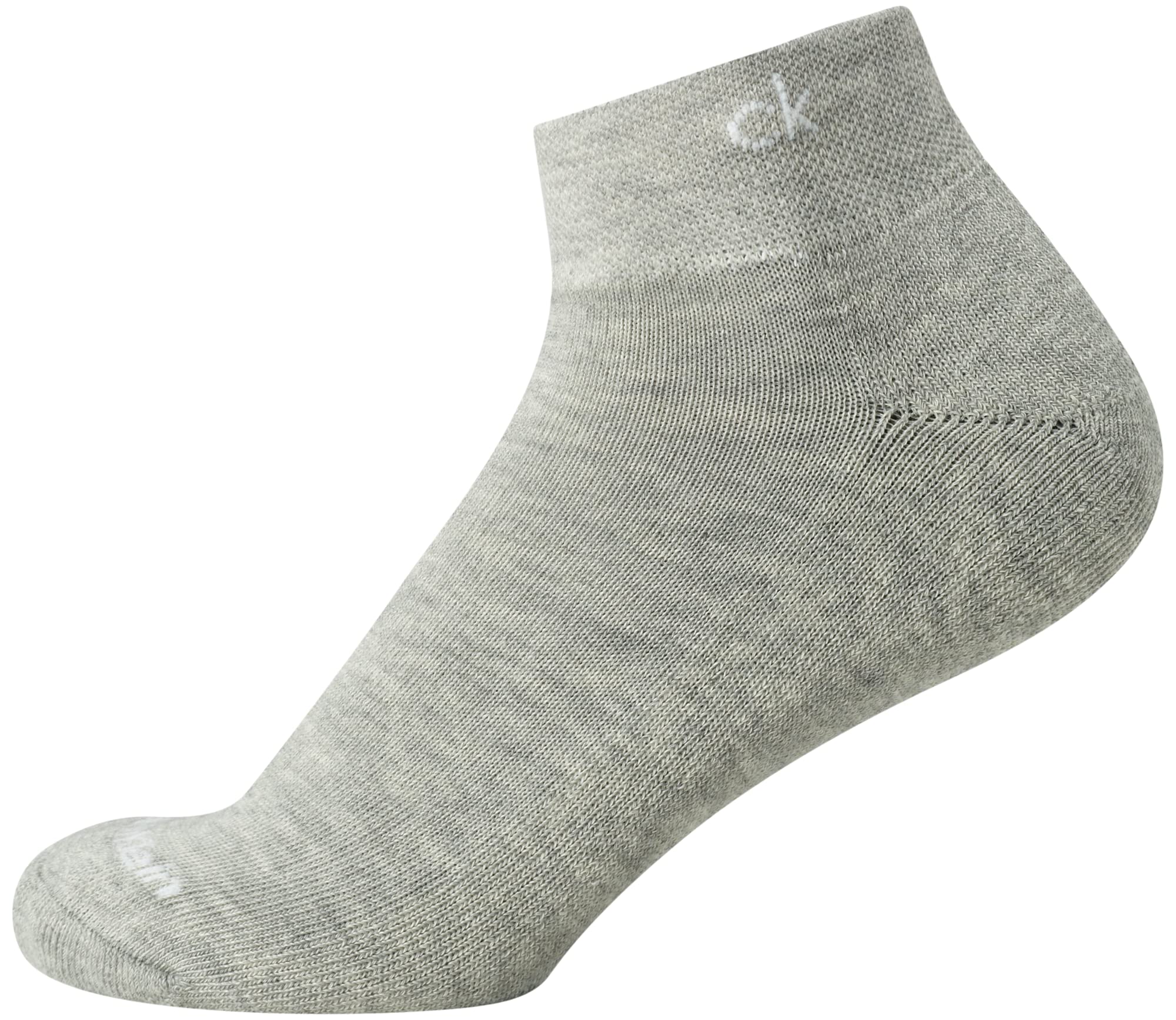 Calvin Klein Women's Athletic Sock - Cushion Quarter Cut Ankle Socks (6 Pack), Size 4-10, BlackWhiteGrey