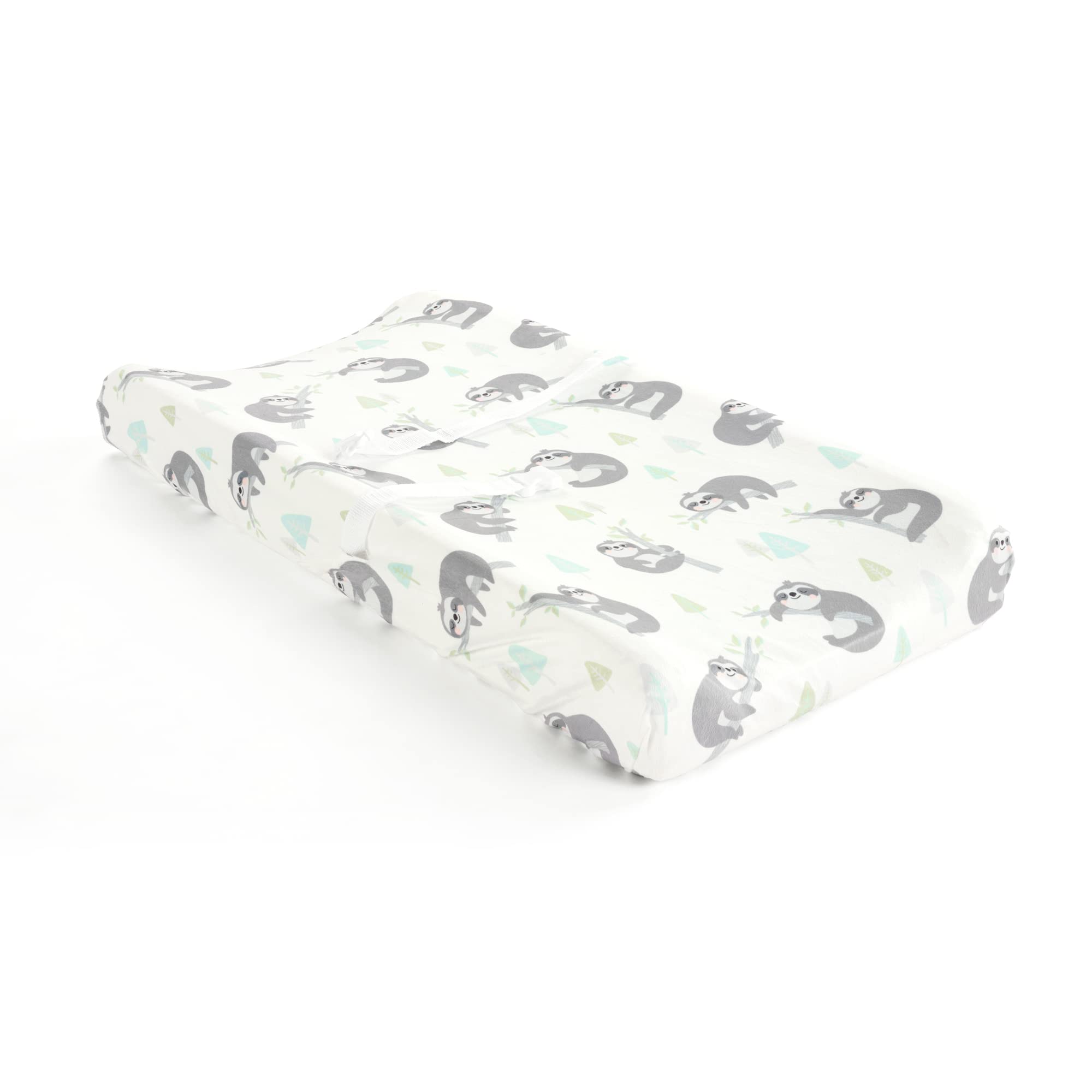 Lush Decor Hygge Sloth Soft & Plush Changing Pad Cover, 32" x 16" x 5", Gray