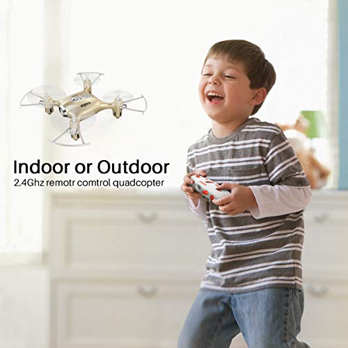 Pocket Drones for Kids with Headless Mode,Altitude Hold,3D Flip,2.4Ghz Nano LED Small RC Quadcopter,Easy to Fly Indoor Helicopter Plane for Beginners