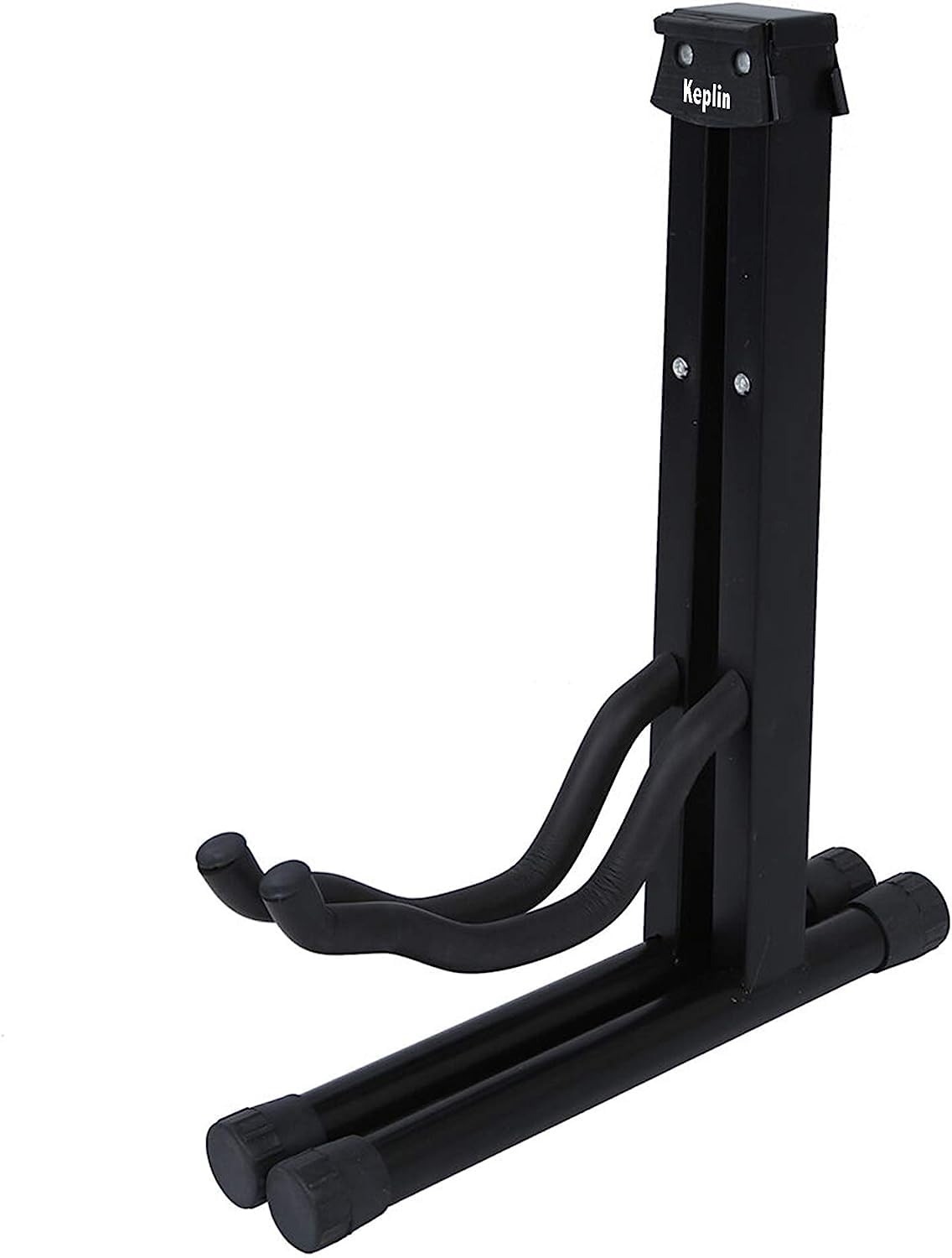 KEPLIN Foldable Guitar Stand A Frame - Universal Floor Stand for all Guitars, Acoustic, Electric and Base, Portable and Great for Travel, Black
