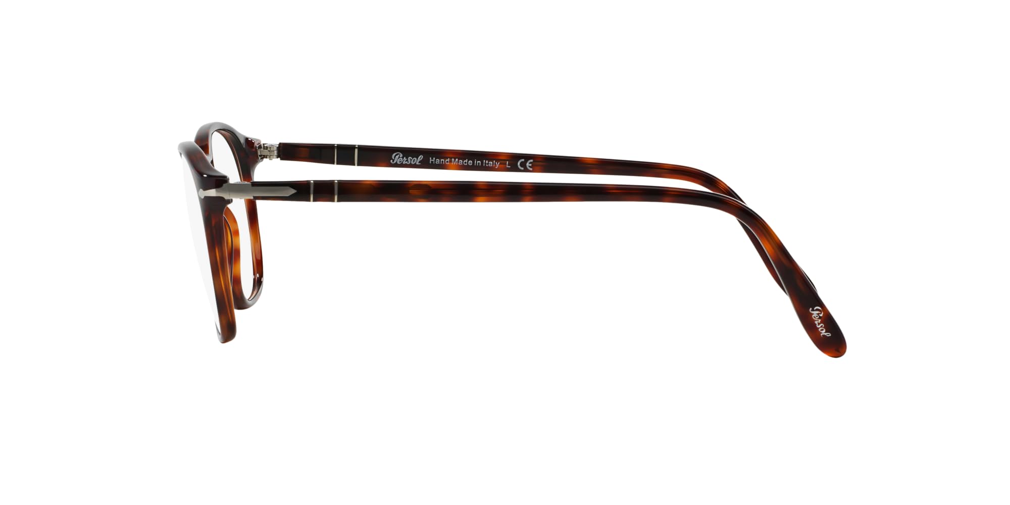 Persol PO3007V Square Prescription Eyewear Frames, Havana/Demo Lens, 52 mm