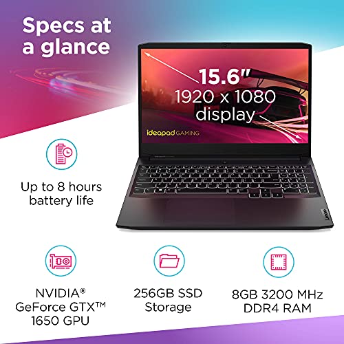 Lenovo - 2021 - IdeaPad Gaming 3 - Laptop Computer - 15.6" FHD Display -120Hz - AMD Ryzen 5 5600H - 8GB RAM - 256GB Storage - NVIDIA GeForce GTX 1650 - Windows 11 Home