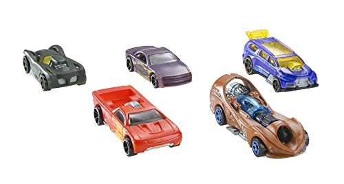 Hot Wheels Set of 5 Color Shifters Cars or Trucks in 1:64 Scale, Color Change Toy Vehicles (Styles May Vary) (Amazon Exclusive)