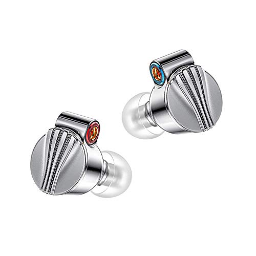 FiiO FD5 Headphone Earphones High Resolution 1DD Earbuds Wired Bass Heavy with Swappable Plug 2.5mm/3.5mm/4.4mm for Smartphones/PC/Laptop/Tablet Beryllium-Coated DLC