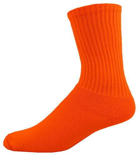 Cotton Crew Socks, 24 Pairs, Men Women Premium Moisture Wicking Casual Sport Unisex Value Bulk Pack