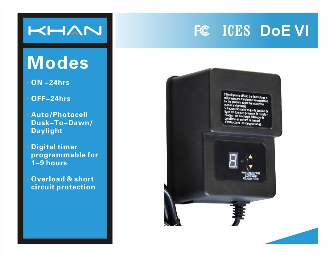 Khan Tech KH-120T 120W Low Voltage Transformer 12VAC (120w)