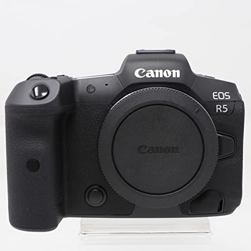 Canon EOS R5 Full Frame Mirrorless Camera with RF 24-105mm & RF 50mm F/1.8 Lens Bundle + Canon EOS R Mount Adapter + 128GB Memory Card + Accessories Including 2X Extra Batteries, Case and Tripod