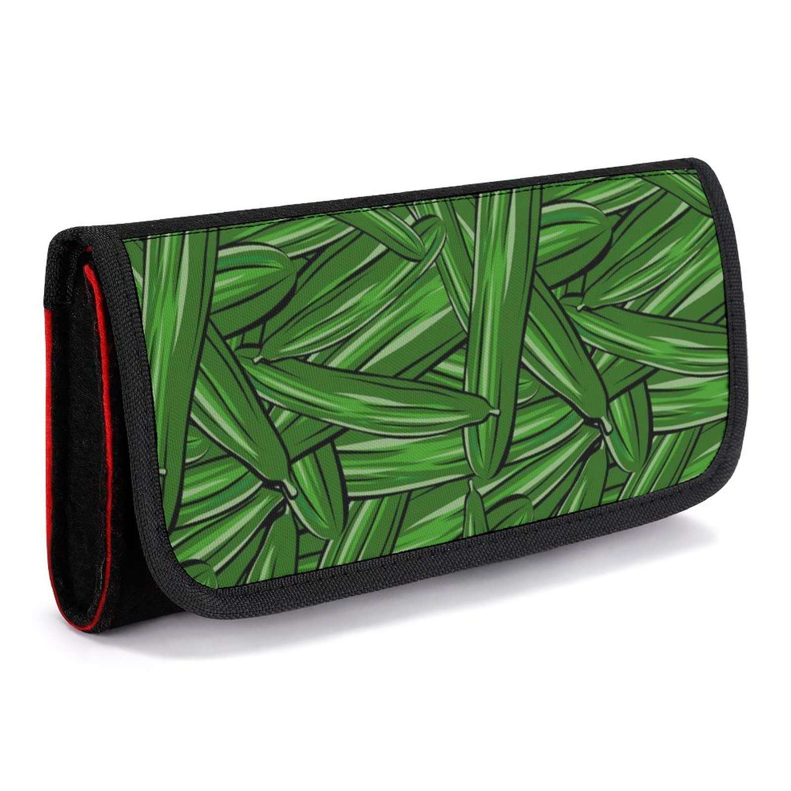 Cucumber Pattern Carrying Bag Compatible with Switch Protective Case Slim Felt Pouch with 5 Game Cartridges Holders