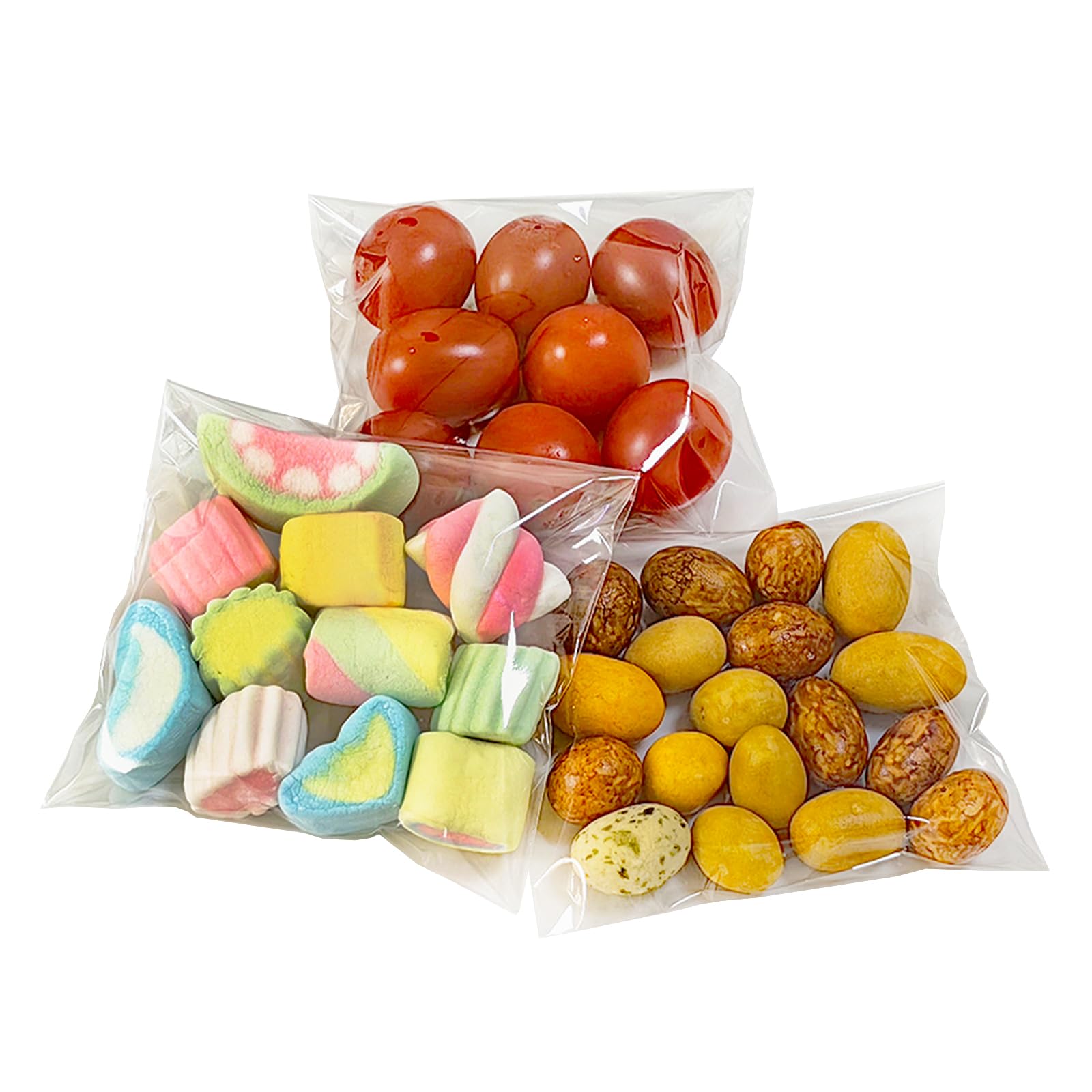 Cookie Bags for Gift Giving, Self Sealing Cellophane Bags 4x4 Inches, 100 PCS Clear Resealable Cellophane Bags Self Adhesive Individual Christmas Cookie Bags for Packaging Candy,Treat,Snacks and Favor