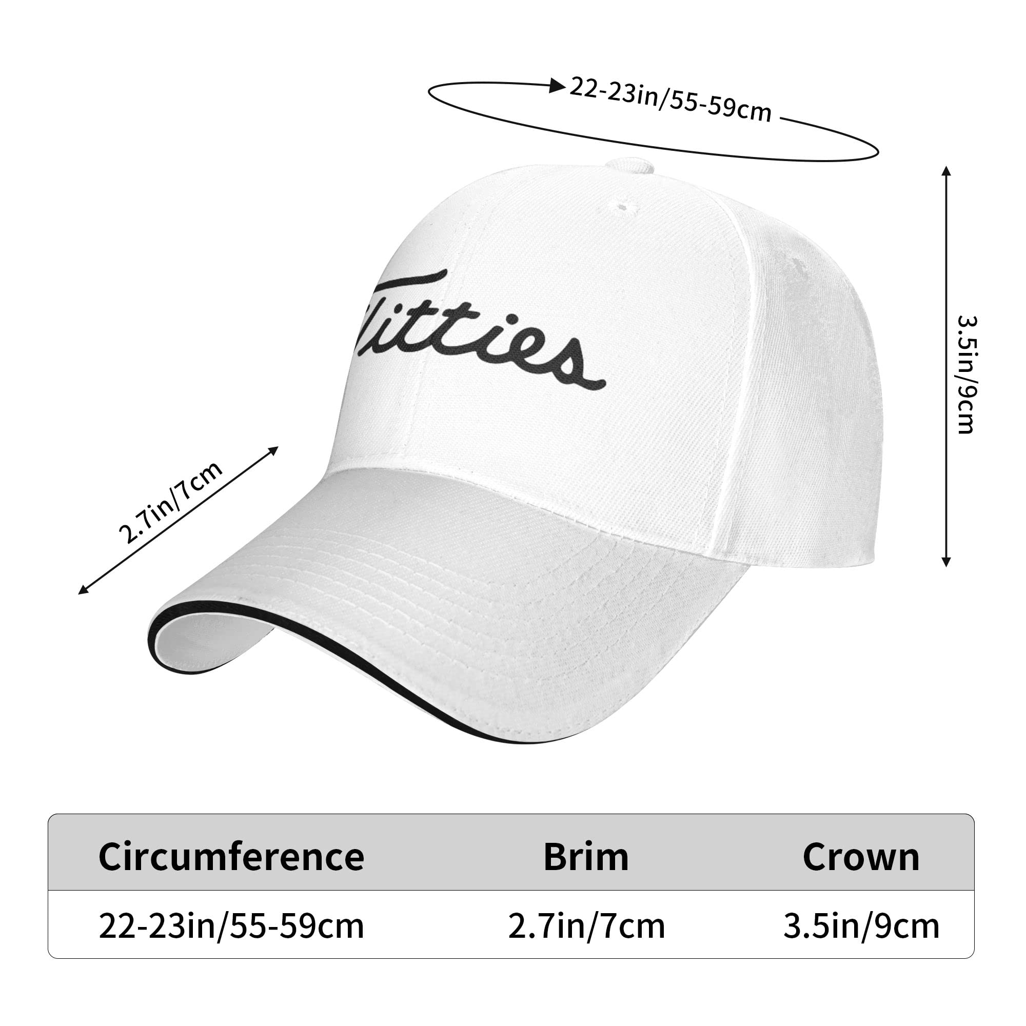 DEUNAHOS Titties Hat Trucker Hat Adjustable Baseball Cap Mesh Cap for Unisex