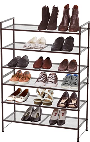 Simple Houseware 3-Tier Stackable Utility Shoes Organizer Rack, Bronze