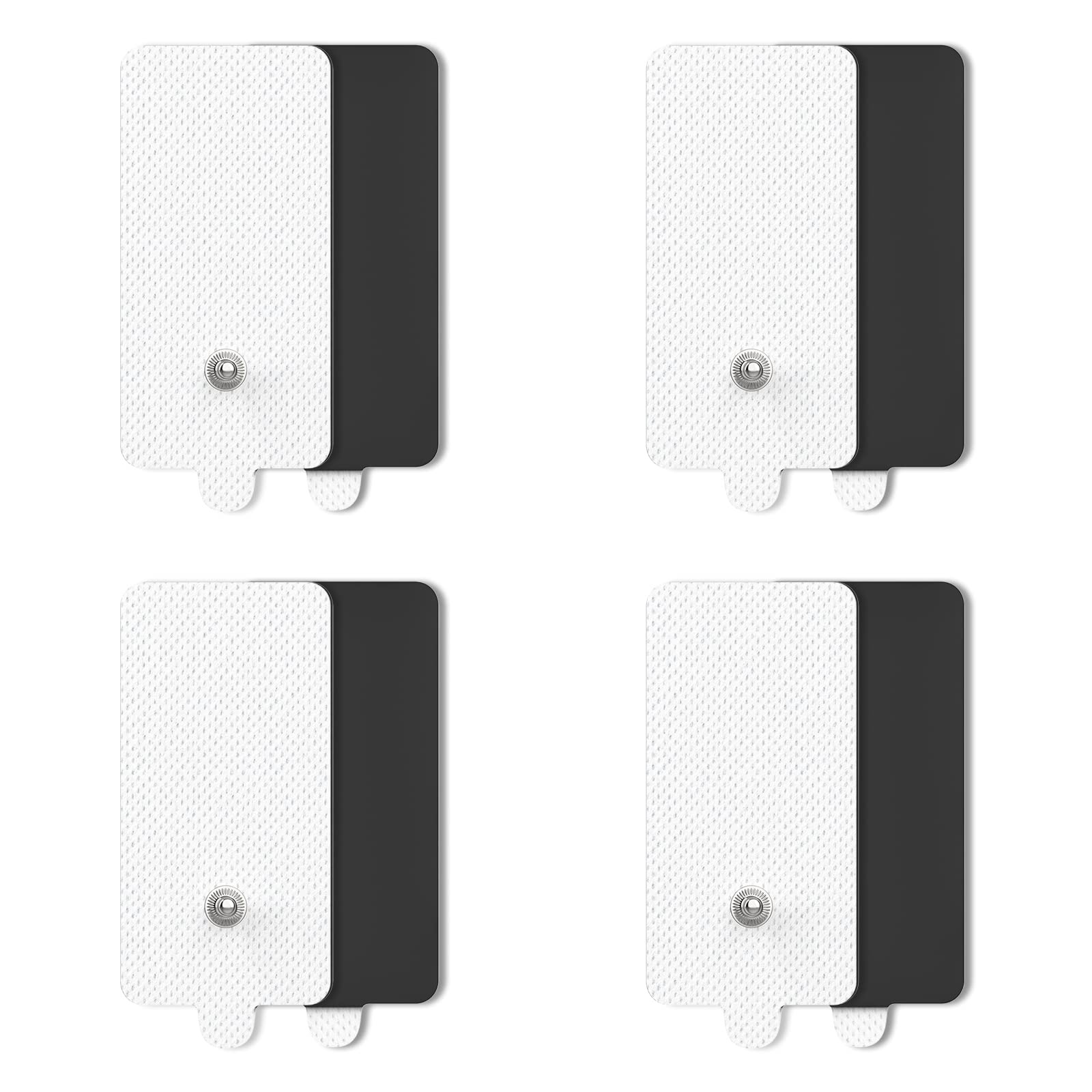 DUPPA Medical Electrodes Pads, Rectangular Replacement Pads, Electrode Patches Reusable Electrode Pads