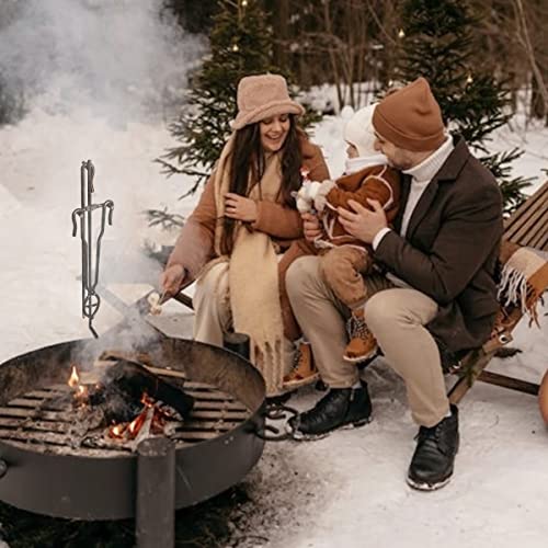 Fire Poker and Tong Set, Fire Pit Tools for Outside