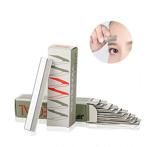 sansheng Razor Blades 100pcs Safety Razor Blade,Single Edge Razor Blade,Straight Edge Barber Razor,Eyebrow Razor for Men and Women