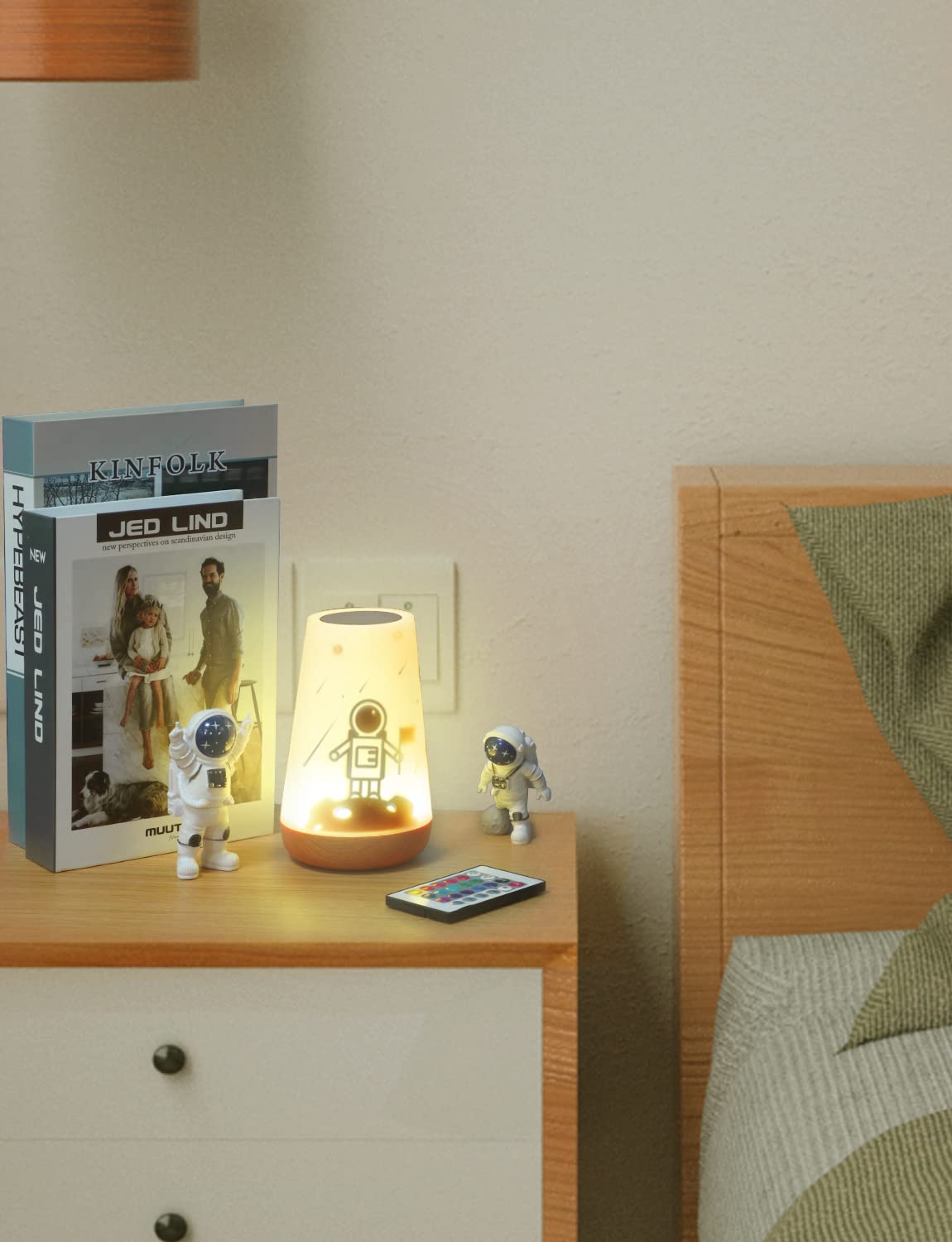 Mostof Space Astronaut Touch Night Light with Remote for Girls Baby Kids Bedroom (Spaceman)
